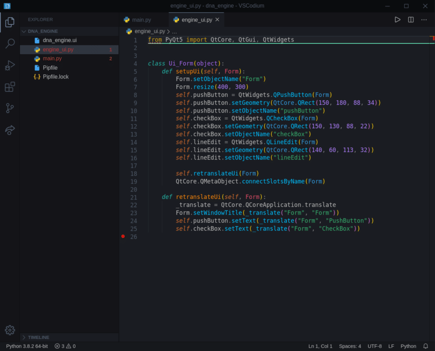 Bioinformatics Tools Programming in Python with Qt. Part 1.