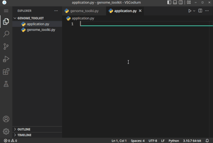 Genome Toolkit. Part 1: project setup